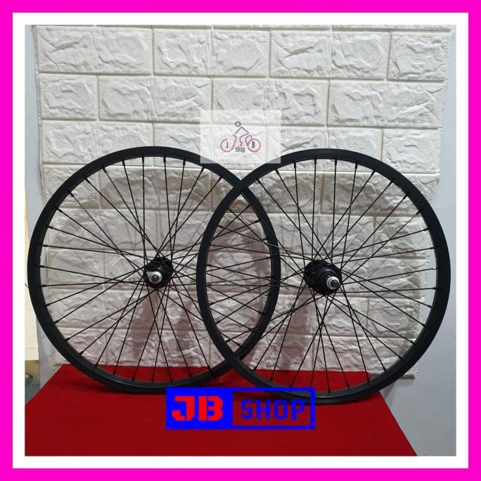 Jual VELG RIMS SEPEDA 20 ALLOY WHEELS SET SIAP PAKAI LIPAT CITY BIKE ...