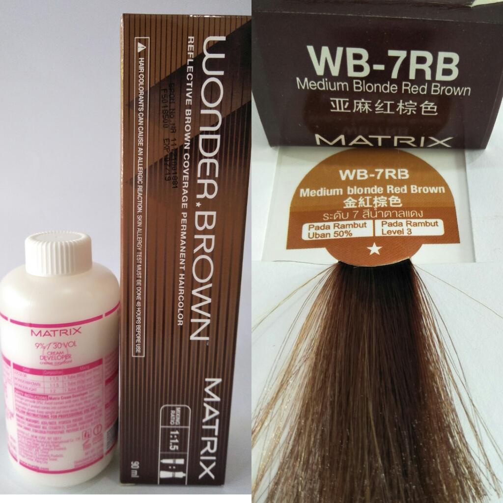 Jual MATRIX WONDER BROWN - semir cat rambut | Shopee Indonesia