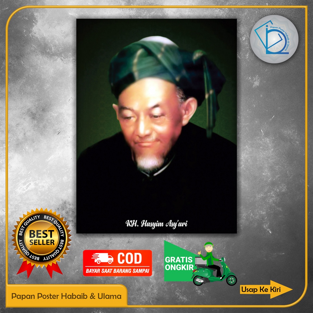Jual Papan/Bingkai Poster KH. Hasyim Ashari. Ukuran 30x40cm 5mm | Shopee Indonesia