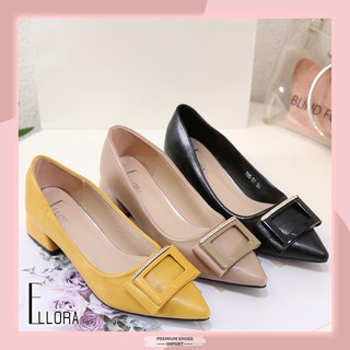 Jual ELLORA 593-31 Sepatu Kerja Wanita Chunky Heels Hak Tahu Import 3cm ...