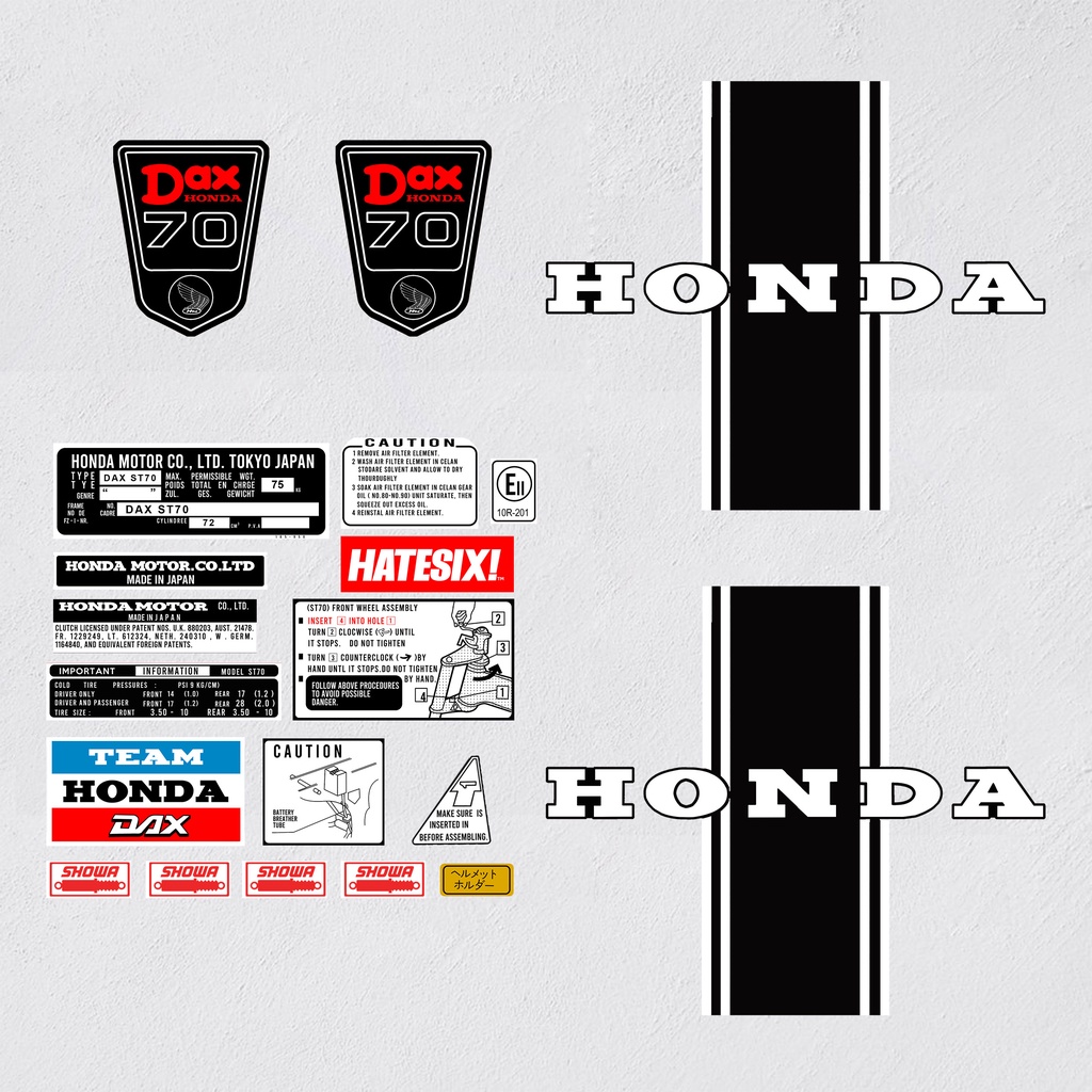 Jual Sticker Decal Honda ST Dax 50 dan ST Dax 70 | Shopee Indonesia