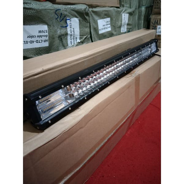 Jual LAMPU BAR 100 CM LED LIGHT BAR PANJANG 105 CM 575 WATT 3 BARIS ...