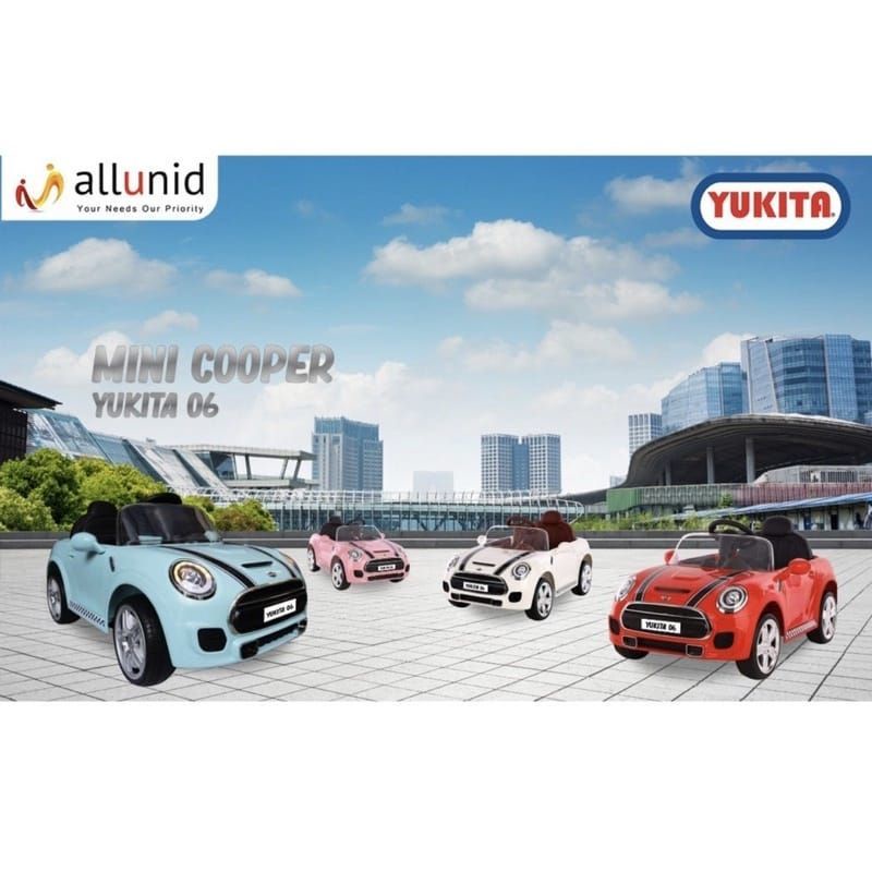 Jual Mobil aki anak mini cooper ban full karet YT06 / DLS06 | Shopee ...