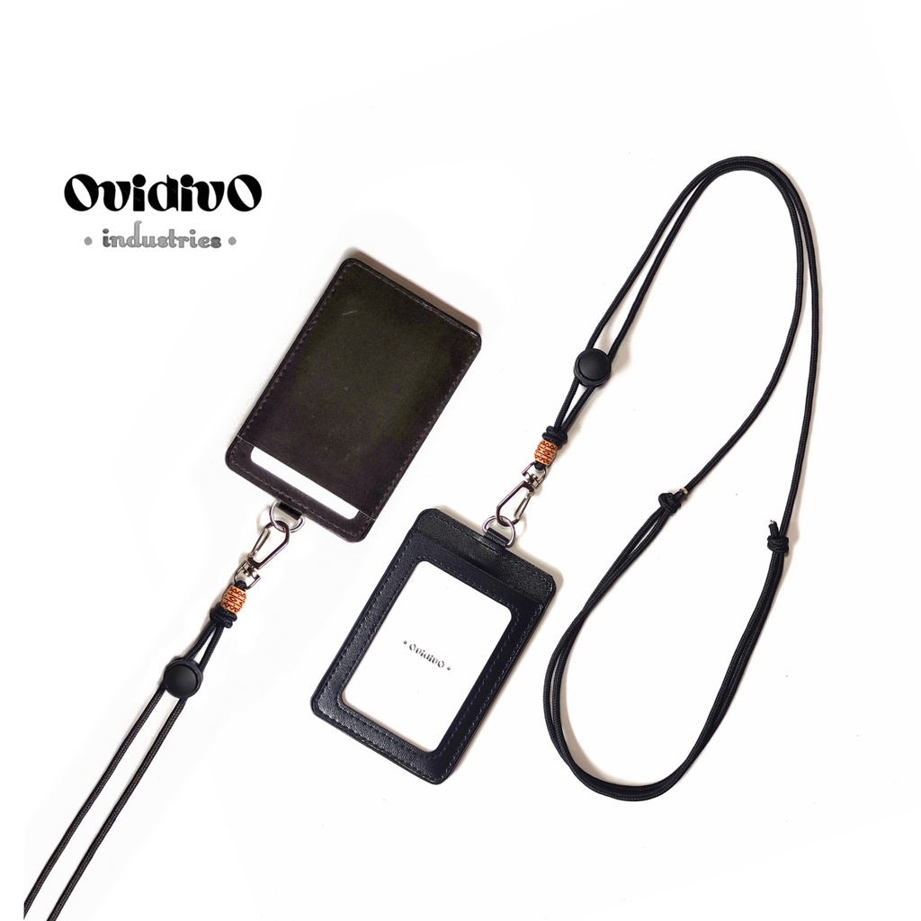 Jual Lanyard id card holder name tag 2 slot rotary | Shopee Indonesia