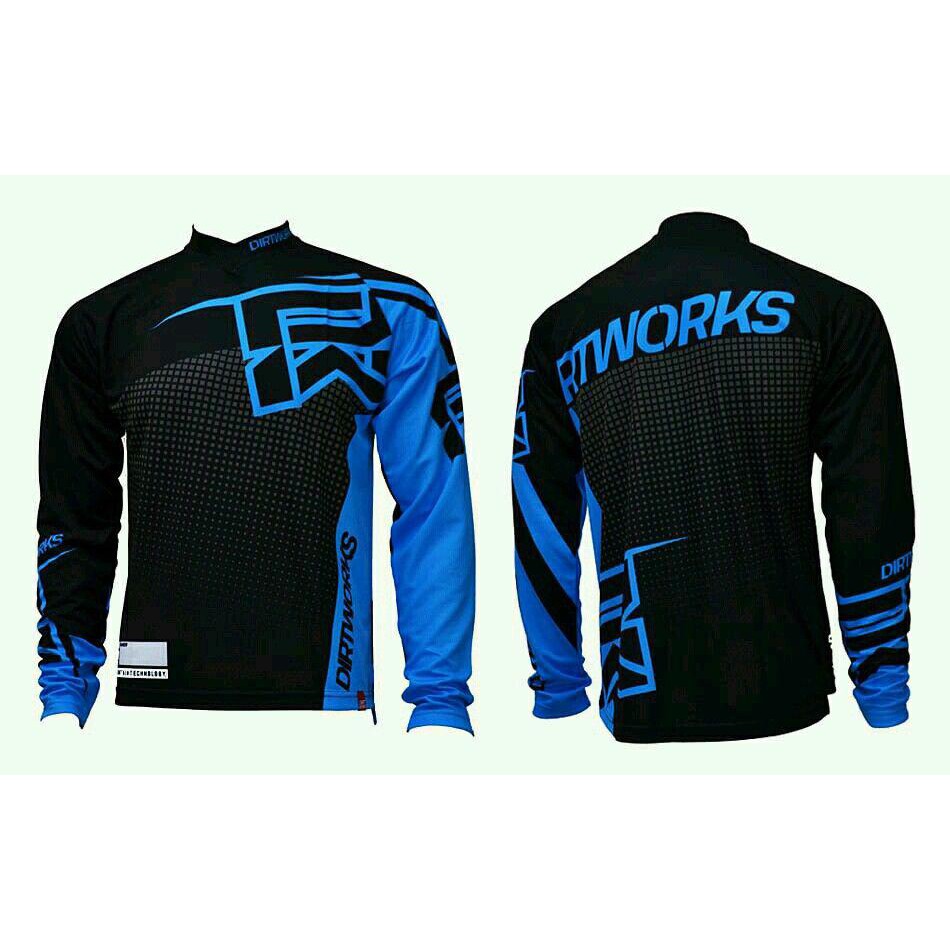 Jual Jerseys Dirtworks SKYLAR BLUE - Jersey Sepeda adem - Jersey MTB ...