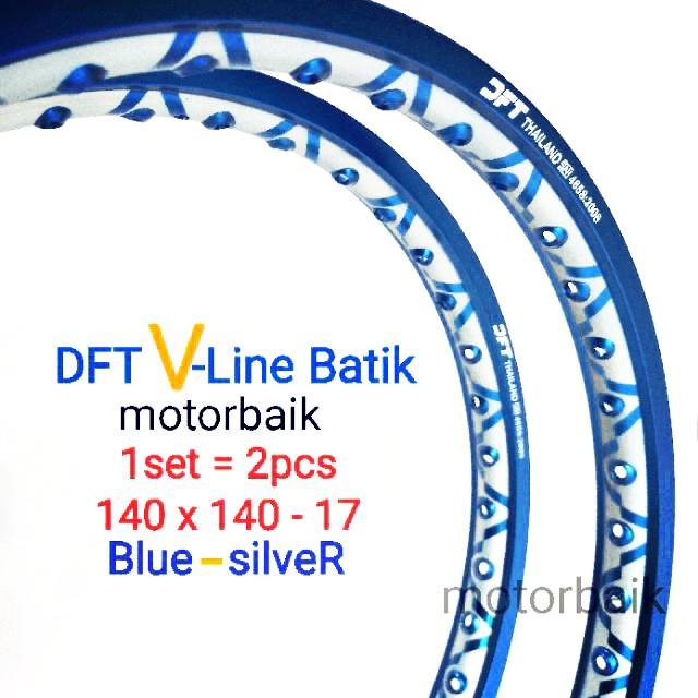 Jual Velg DFT Vilen 1set = 2 buah size 140 + 140 ring 17 Pro Thailand ...