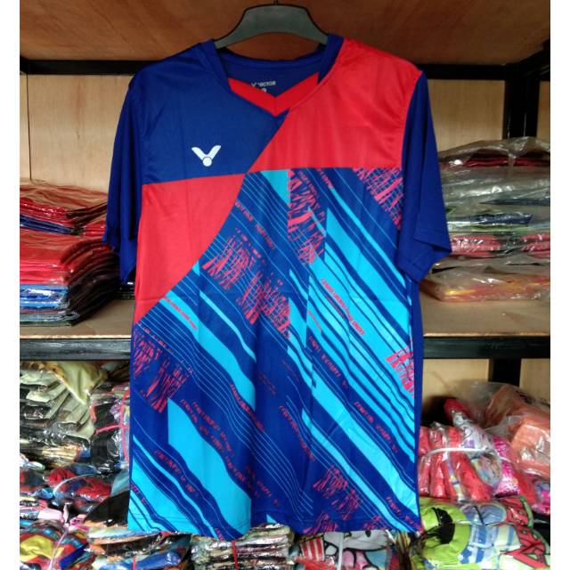 Jual Jersey Bulu Tangkis VICTOR Biru | Shopee Indonesia