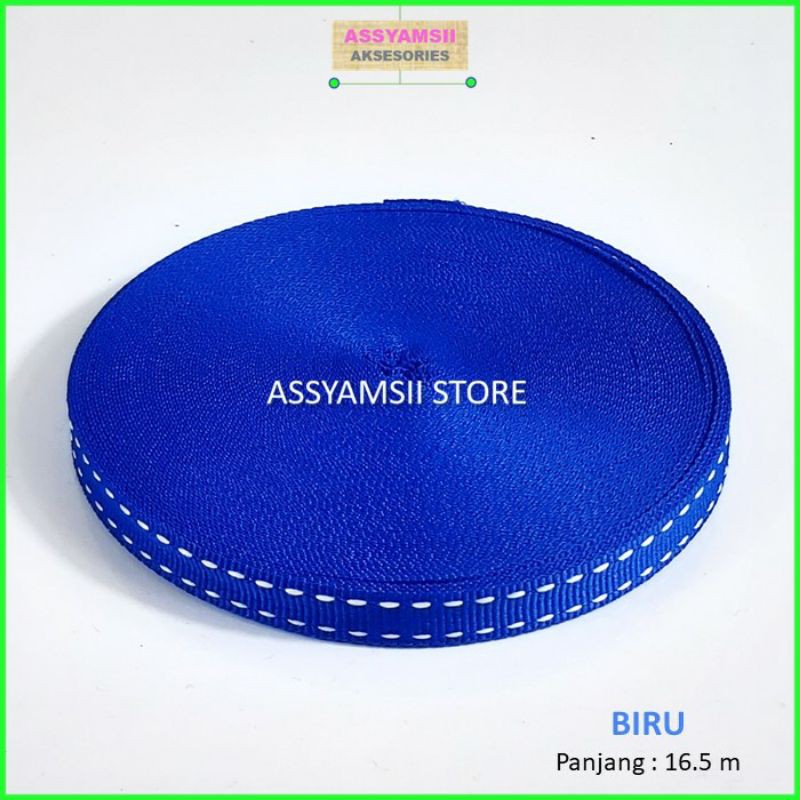 Jual Pita bintik ukuran 1cm | Pita strip | Bis bintik | pita grosgrain ...