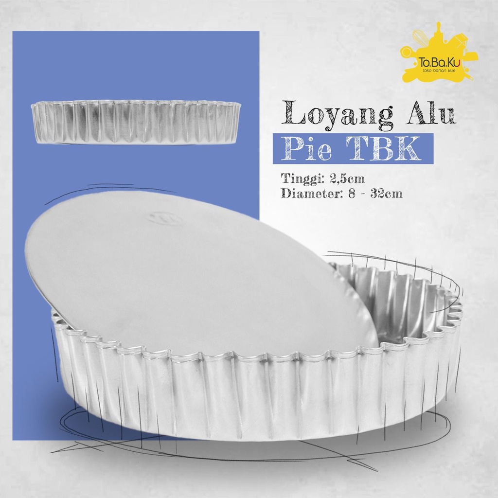 Jual Loyang Pie Alu TBK (Diameter 8 - 32cm) | Shopee Indonesia