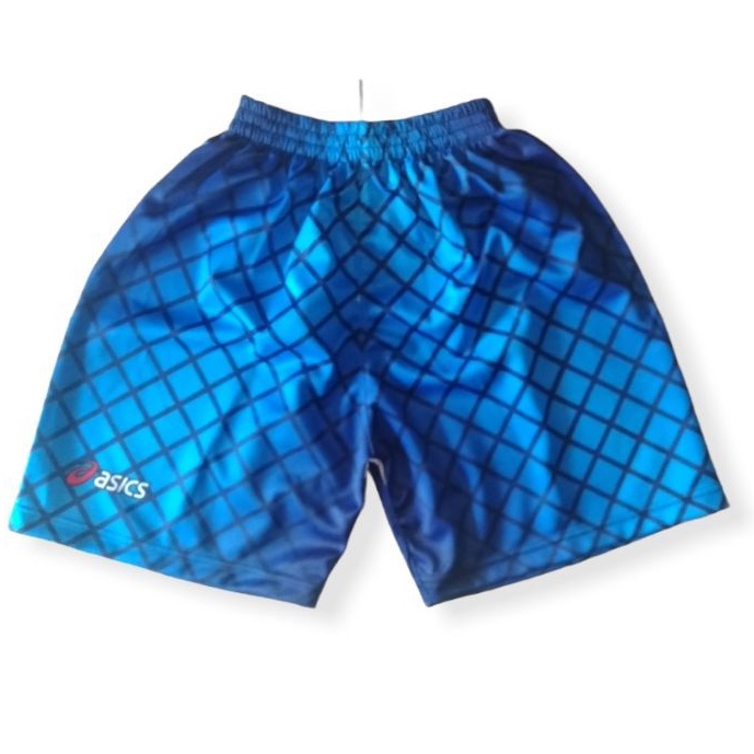 Jual Celana voli volly asic full printing motif garis warna biru ...