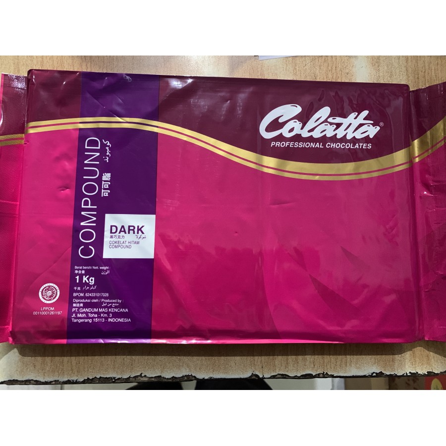 Jual Colatta dark compound chocolate 500gr potongan repack / cokelat ...
