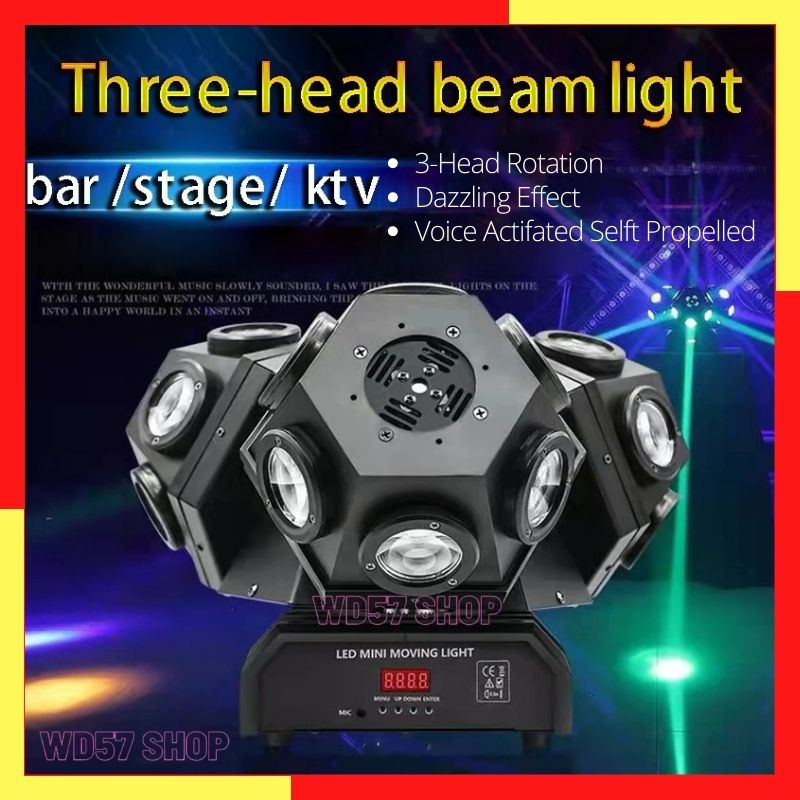Jual Lampu Disko Panggung Sorot LED Laser Proyektor Moving Head Putar ...