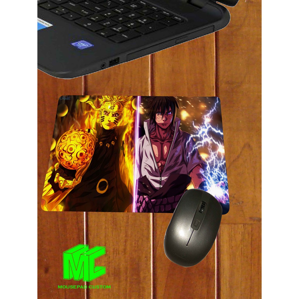Jual mouse pad naruto VS sasuke mouse pad anime naroto gaming | Shopee ...