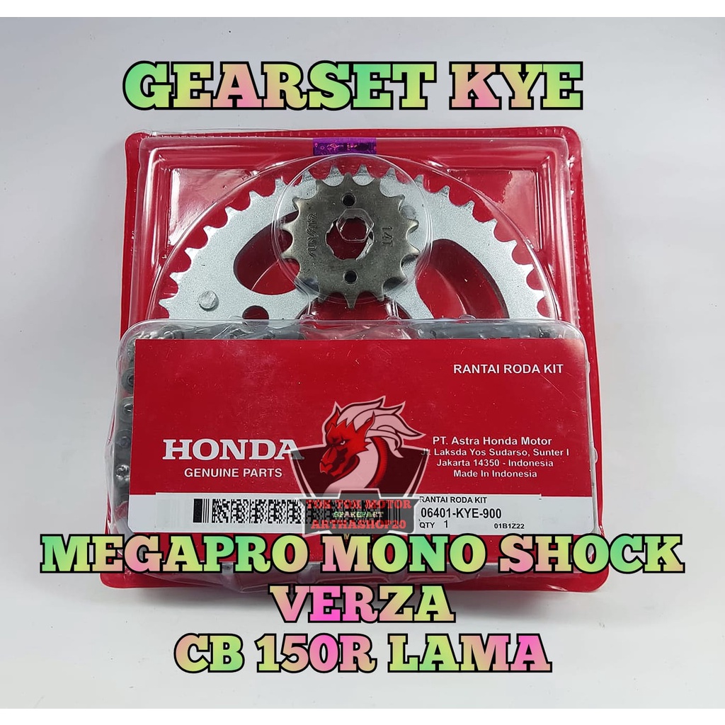 Jual GEARSET KUALITAS ASLI ORIGINAL HONDA KYE MEGAPRO MONO SHOCK ...