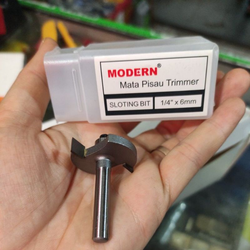 Jual Mata Profil Sloting Bit 1/4" x 6mm / Mata Router / Mata Profil ...