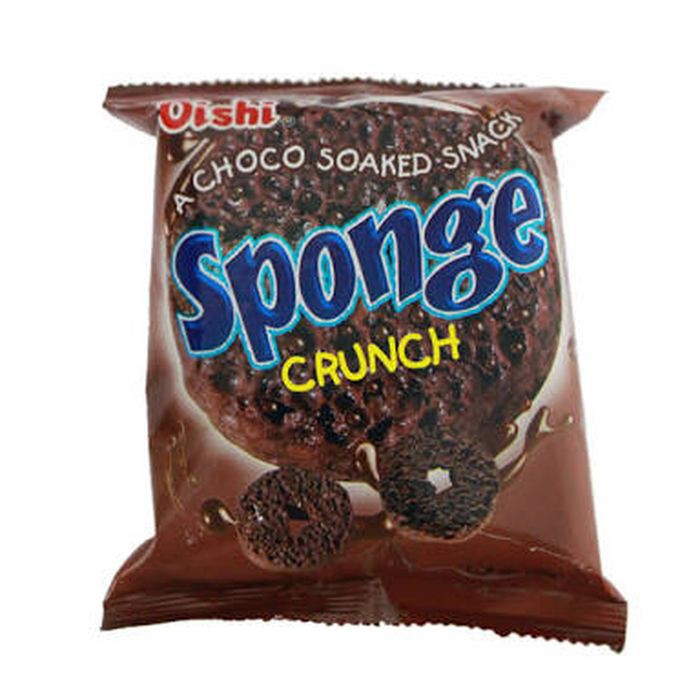 Jual Oishi Sponge Crunch Chocolate 22 gr - Wafer Oishi Coklat 28 gr SHA ...