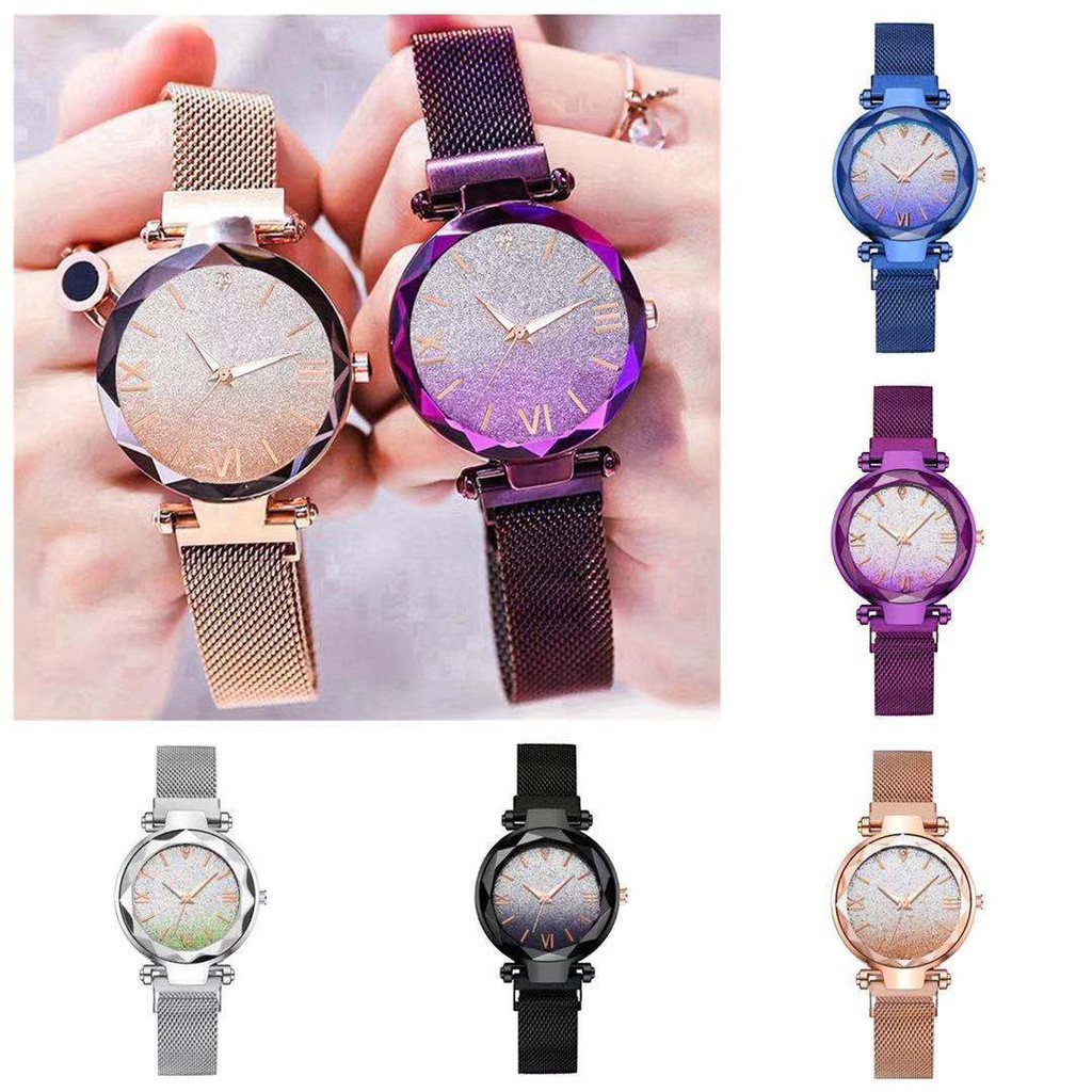 Jual COD TOKO212 - Jam Tangan Magnet Gliter Gradiasi | Shopee Indonesia