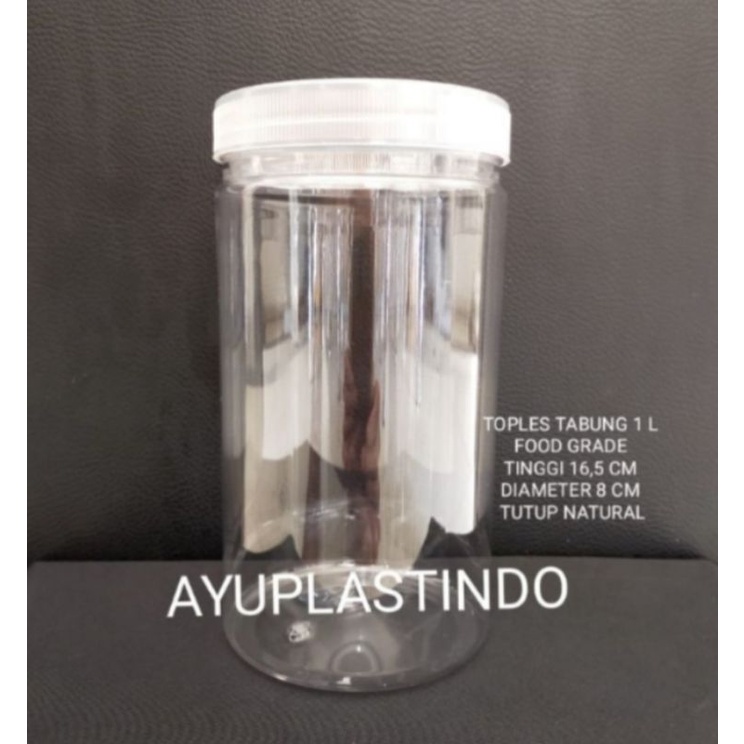 Jual Toples tabung TEBAL 600 ML, 800 ML, 1 LT & 1,2 LT / toples plastik ...