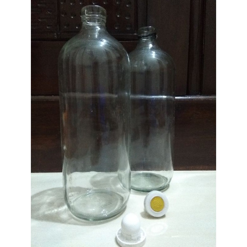 Jual botol bensin, jamu, botol kaca Jemblung 1 liter | Shopee Indonesia