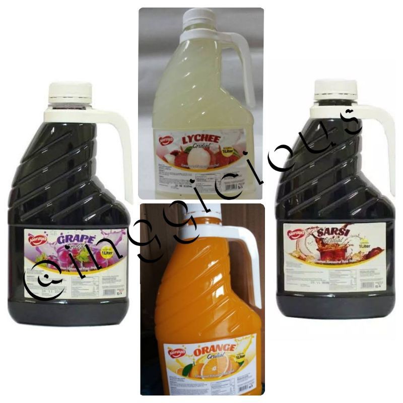 Jual Naraya Cordial Syrup Concentrate- minuman sirup rasa Leci / Orange ...