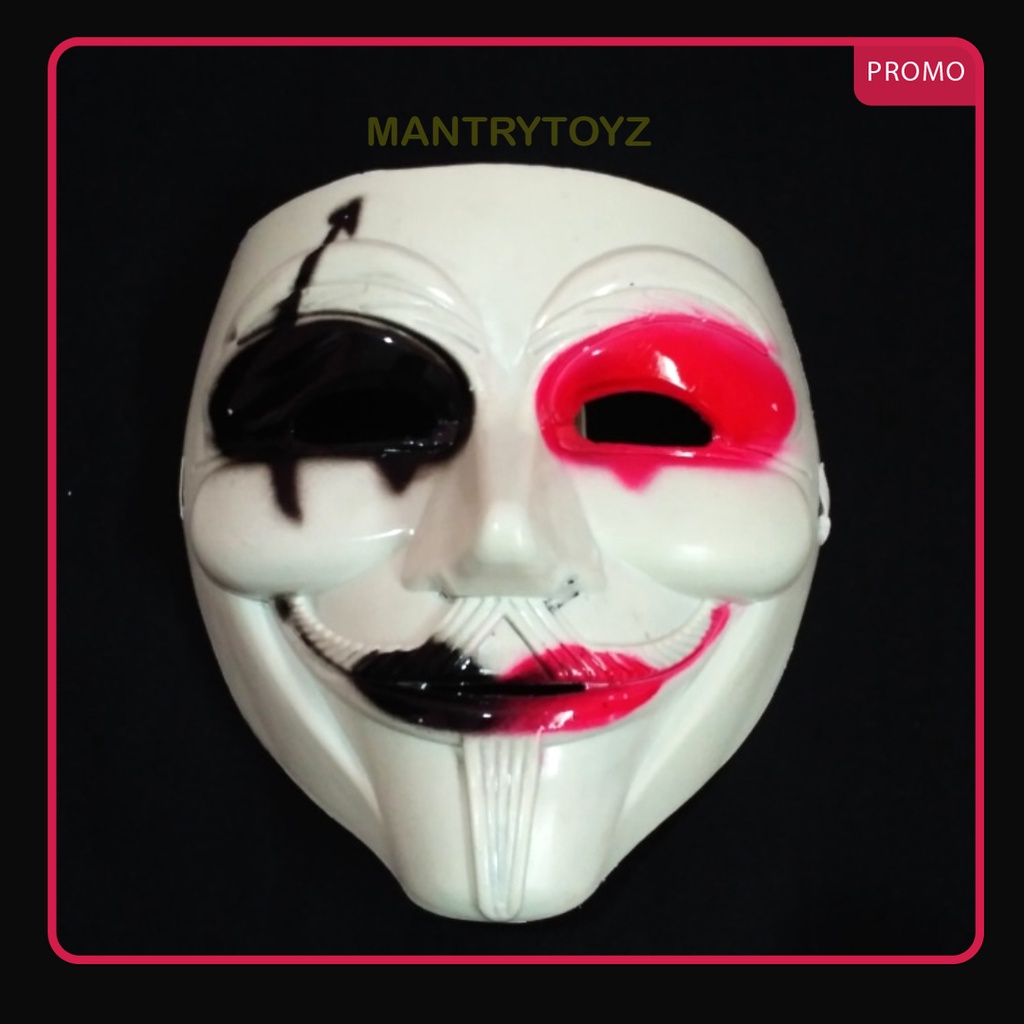 Jual Topeng Anonymous Custom Joker Jabbawokez mainan anak murah free ...