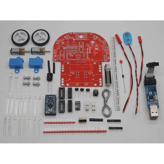 Jual starter kit robot arduino microcontroller 8 sensor + usb downloader | Shopee Indonesia