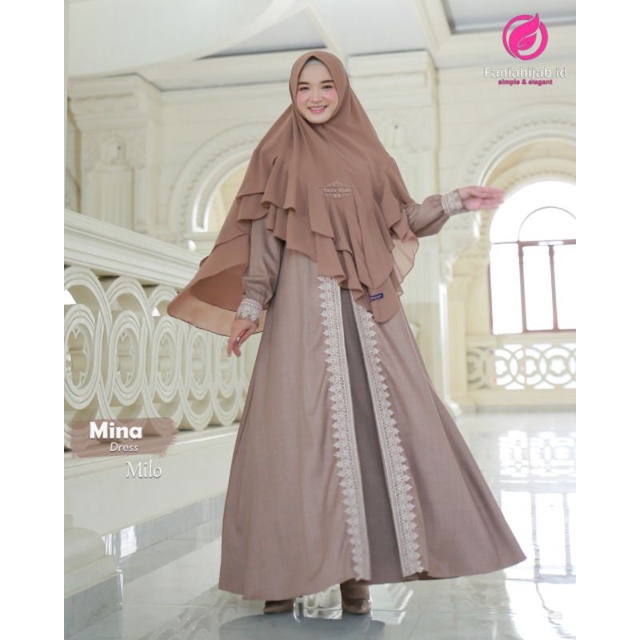 Jual Mina Couple warna Milo By Fani hijab | Shopee Indonesia