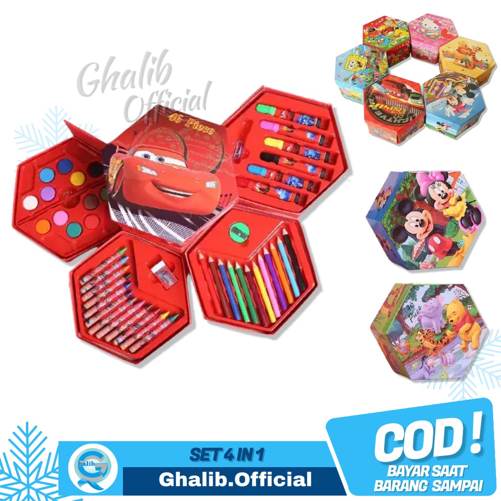 Jual Crayon 46 Set Pensil Cat Warna Alat Mewarnai Seni Lukis ... Jual Crayon 46 Set Pensil Cat Warna Alat Mewarnai Seni Lukis ...