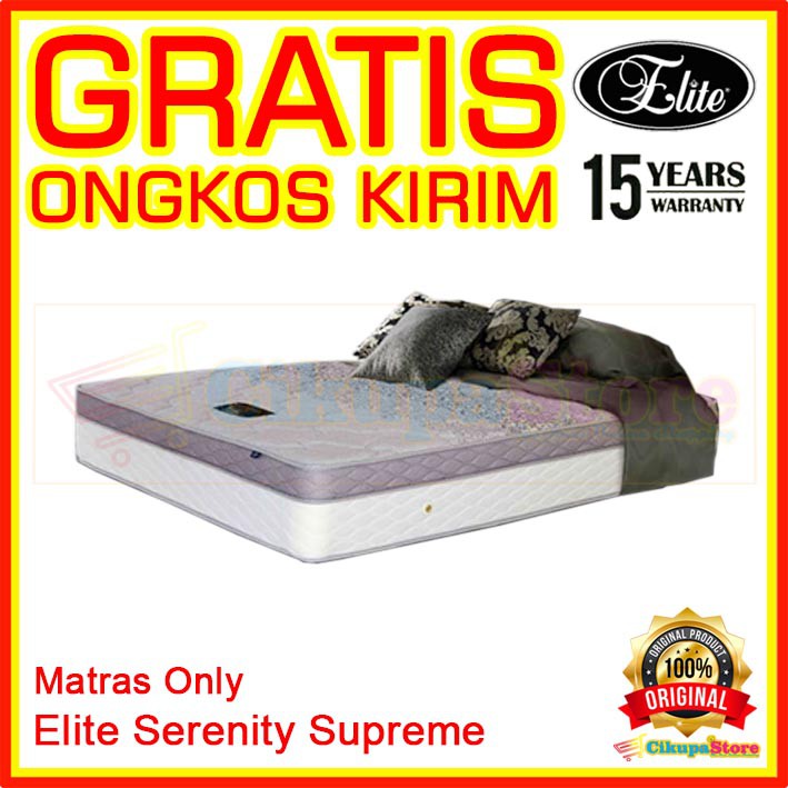 Jual Kasur Springbed Elite Serenity Supreme Plush Top Kasur Saja