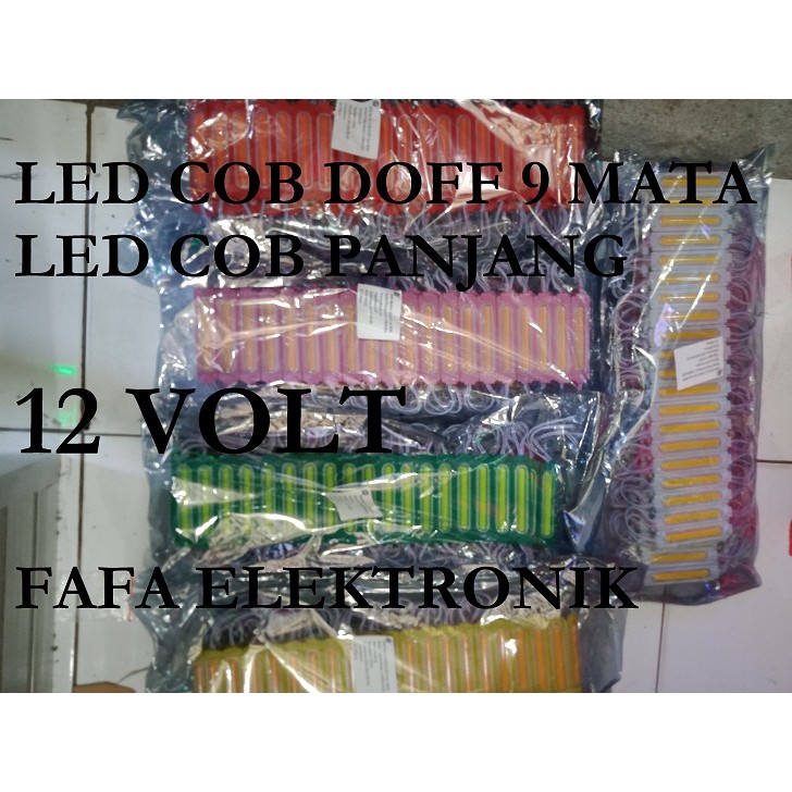 Jual Lampu led cob doff bening panjang led cob doff 9 mata 12 volt ...