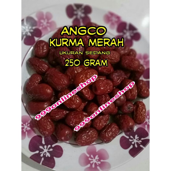 Jual ANGCO / KURMA MERAH / KURMA CHINA 250 GRAM | Shopee Indonesia