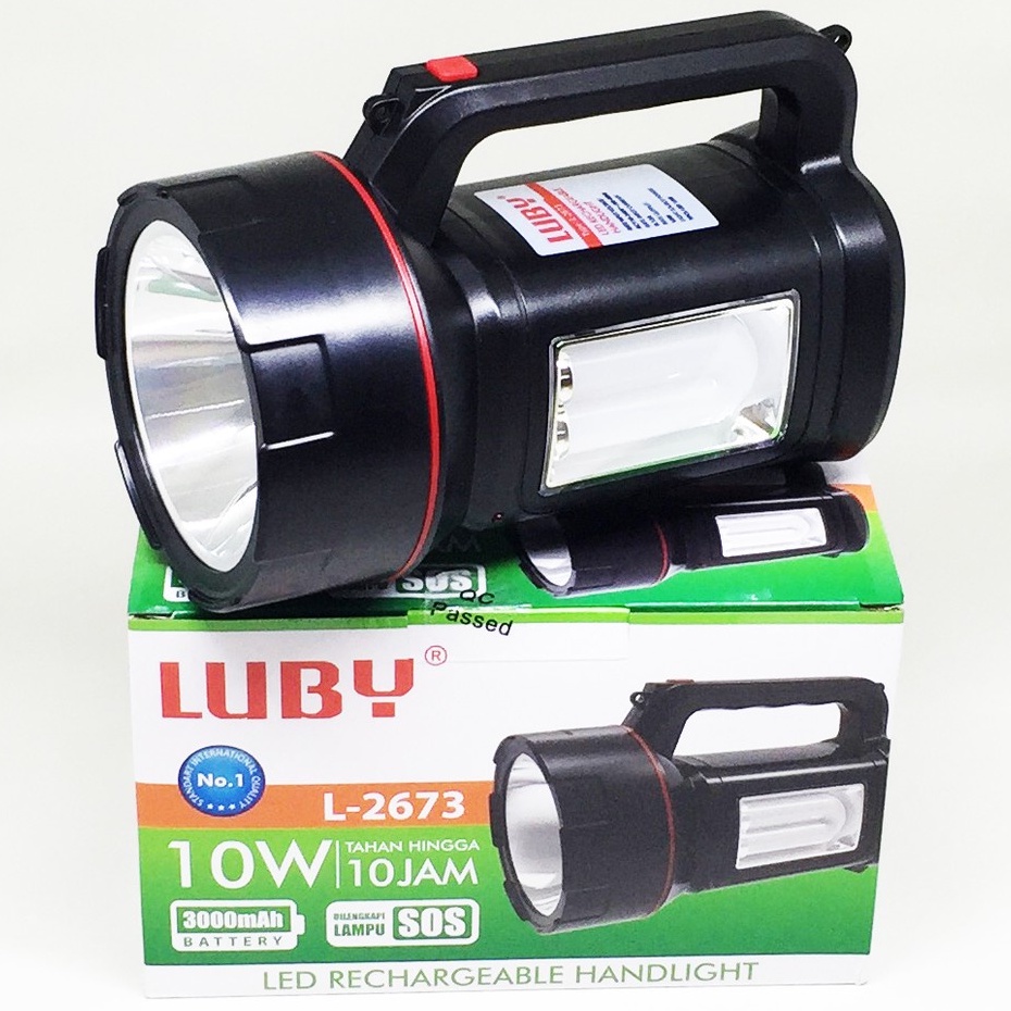 Jual Luby L2673 Senter LED Super Terang / Lampu Emergency 2 in 1 | Shopee Indonesia