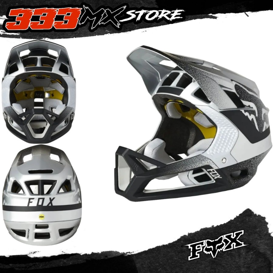 Jual HELM MTB FOX PROFRAME SILVER BLACK 2022 HELM SEPEDA FOX PROFRAME ...