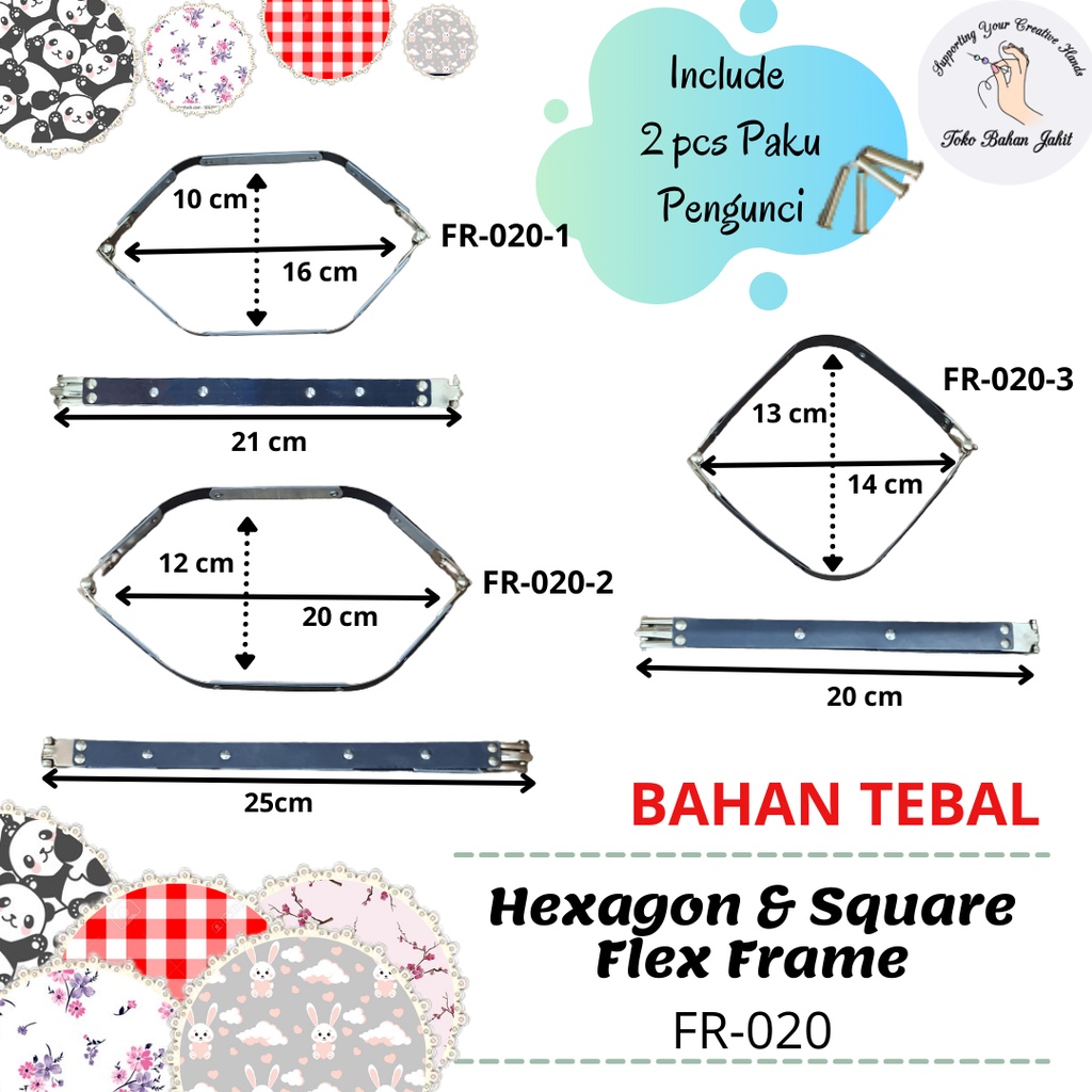 Jual Hexagon & Square Flex Frame | Internal Flex Frame | FR-020 ...