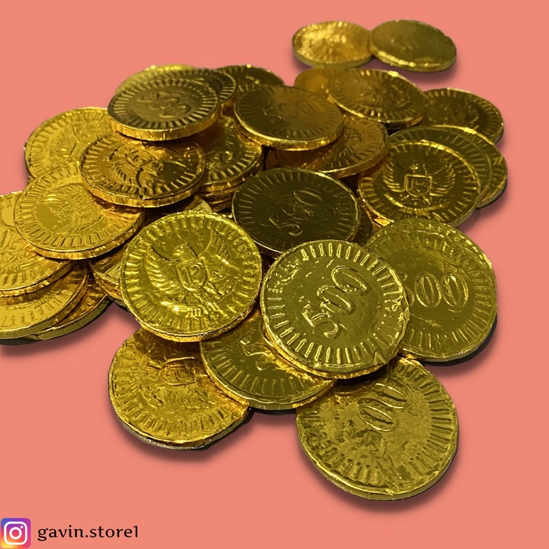 Jual permen coklat koin/ permen koin/ jajanan jaman dulu | Shopee Indonesia