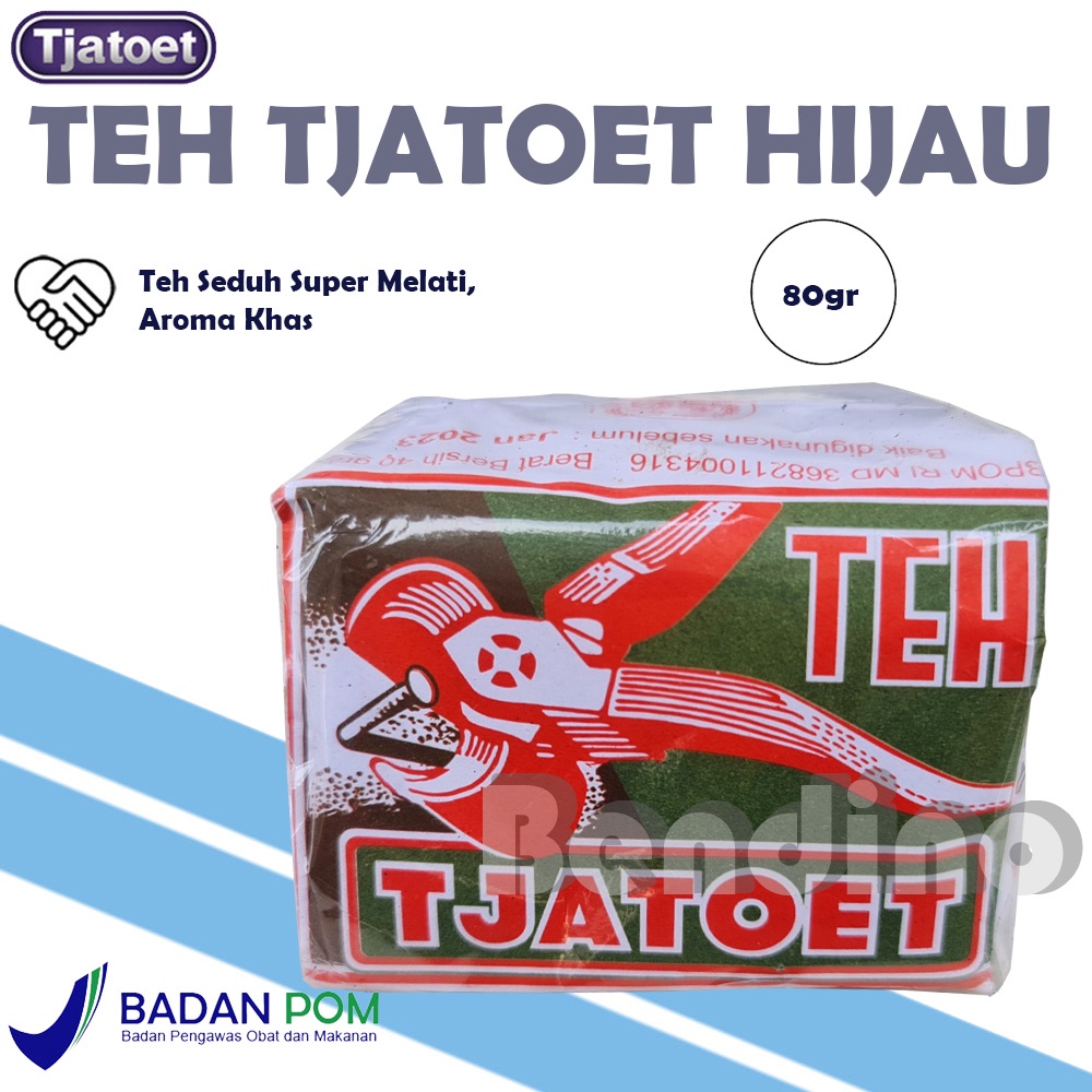 Jual Teh Tjatoet Hijau 80gram Istimewa - Teh Melati Bubuk 80 gram ...