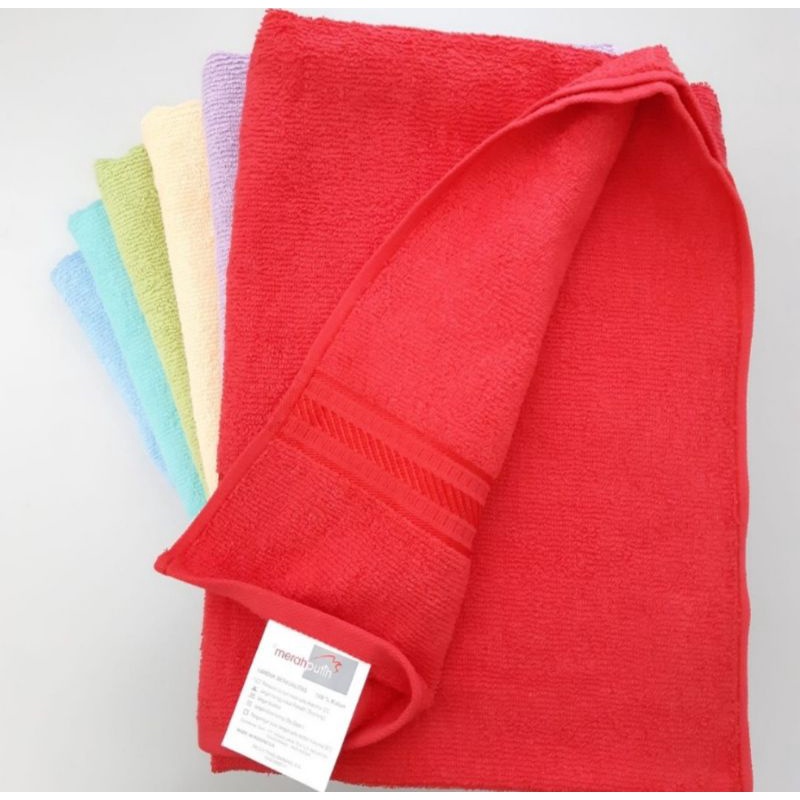 Jual Handuk Olahraga MERAH PUTIH 30x70 / Handuk Muka Handuk Wajah ...