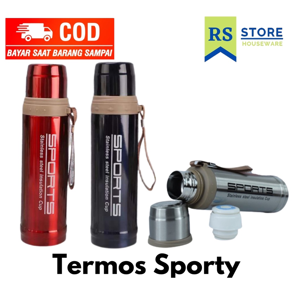 Jual termos botol SPORTS Vacuum Flask Cup bahan Stainless Steel bisa ...