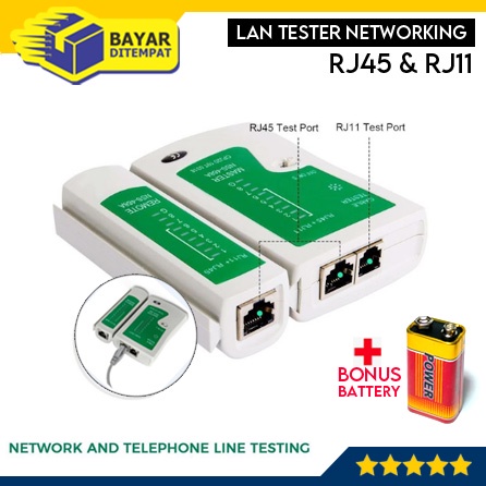 Jual LAN Tester RJ45 dan RJ11 Network Cable Alat Test Cek Kabel ...