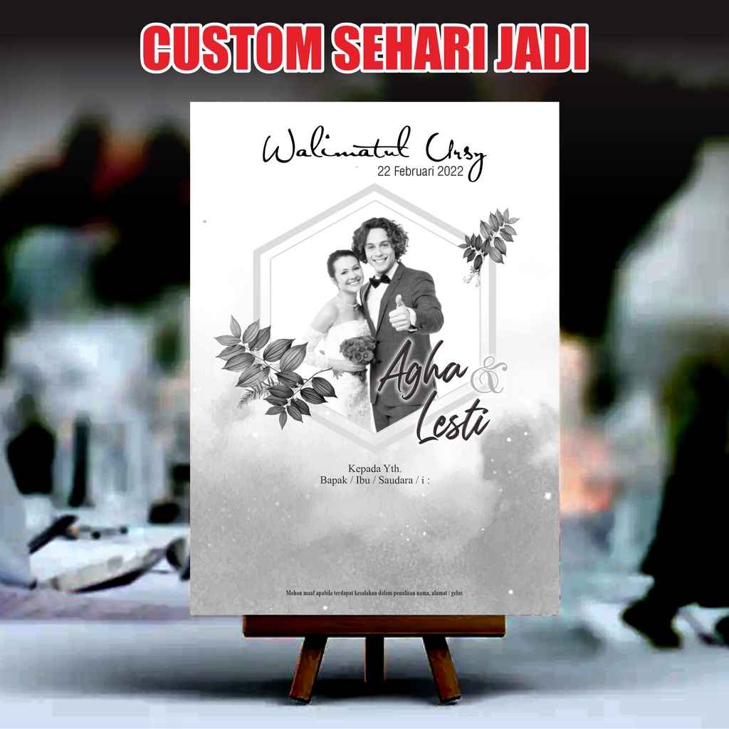 Jual Undangan Pernikahan Rustic Unik Murah & Elegan undangan nikah ...