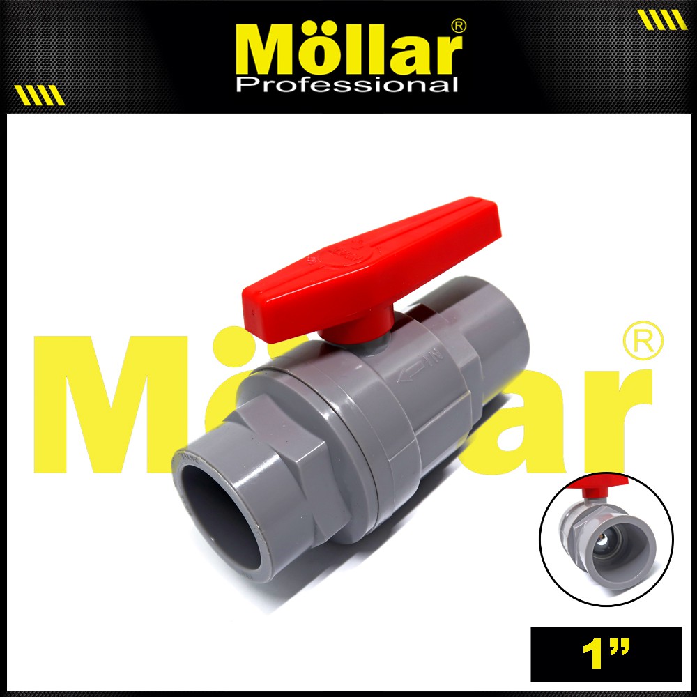 Jual BLITZ 931-HD Ball Valve 1" PVC Polos Stop Kran Air Pipa Plastik | Shopee Indonesia