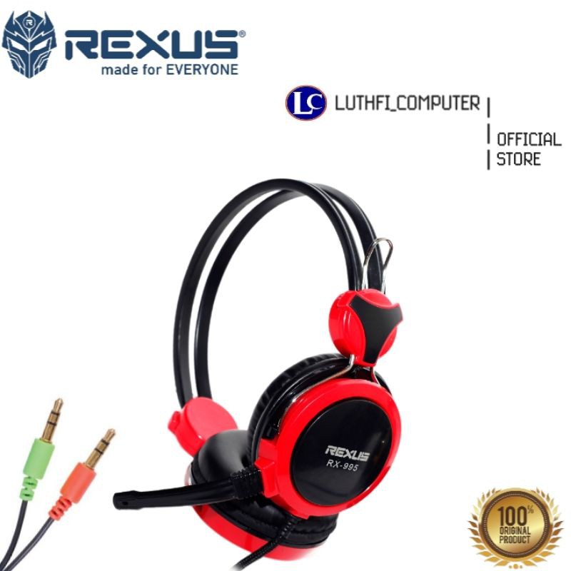 Jual HEADSET REXUS 995 ORIGINAL | Shopee Indonesia