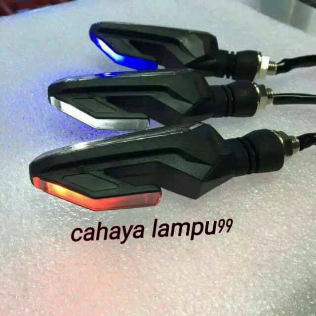 Jual Lampu Sein Running Standby 2 warna LED Senja Sen Motor Universal 2 ...