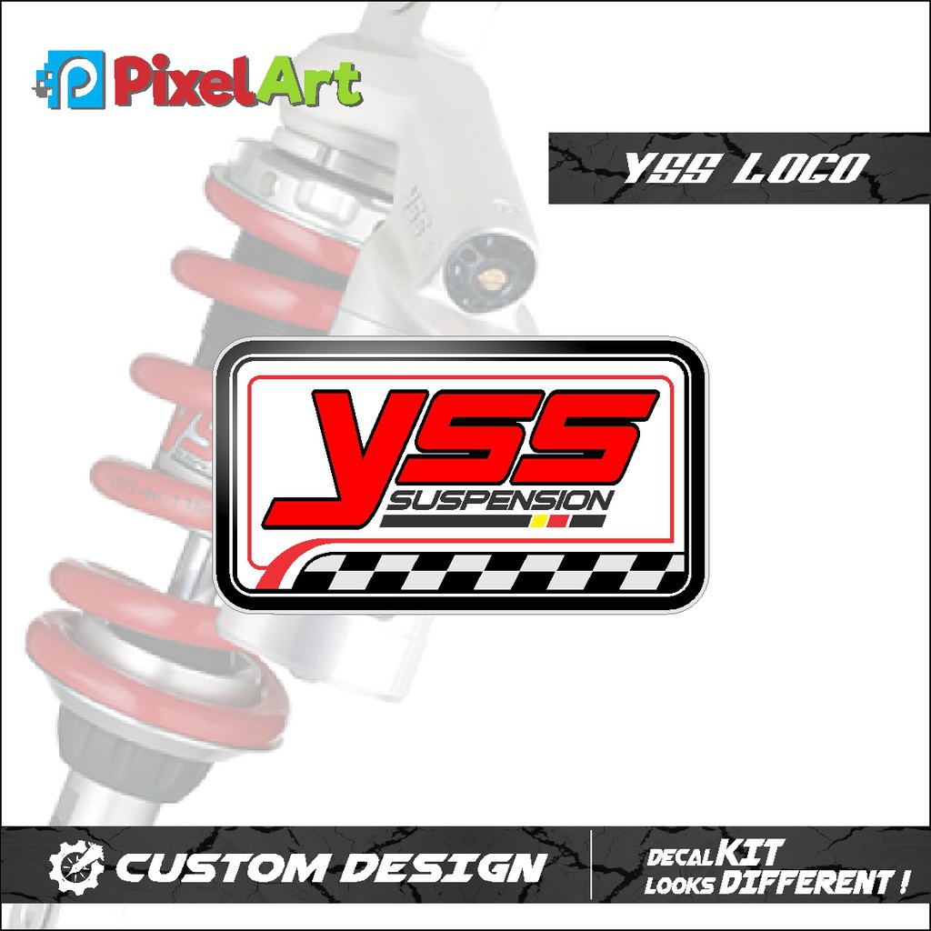 Jual STIKER LOGO YSS STICKER PRINT AND CUT TAHAN PANAS LEM KUAT TAHAN ...
