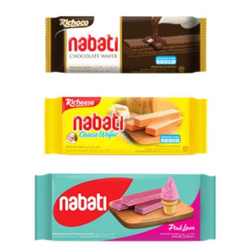 Jual NABATI WAFER KEJU 130gr/NABATI WAFER COKLAT/NABATI WAFER PINK LAVA ...