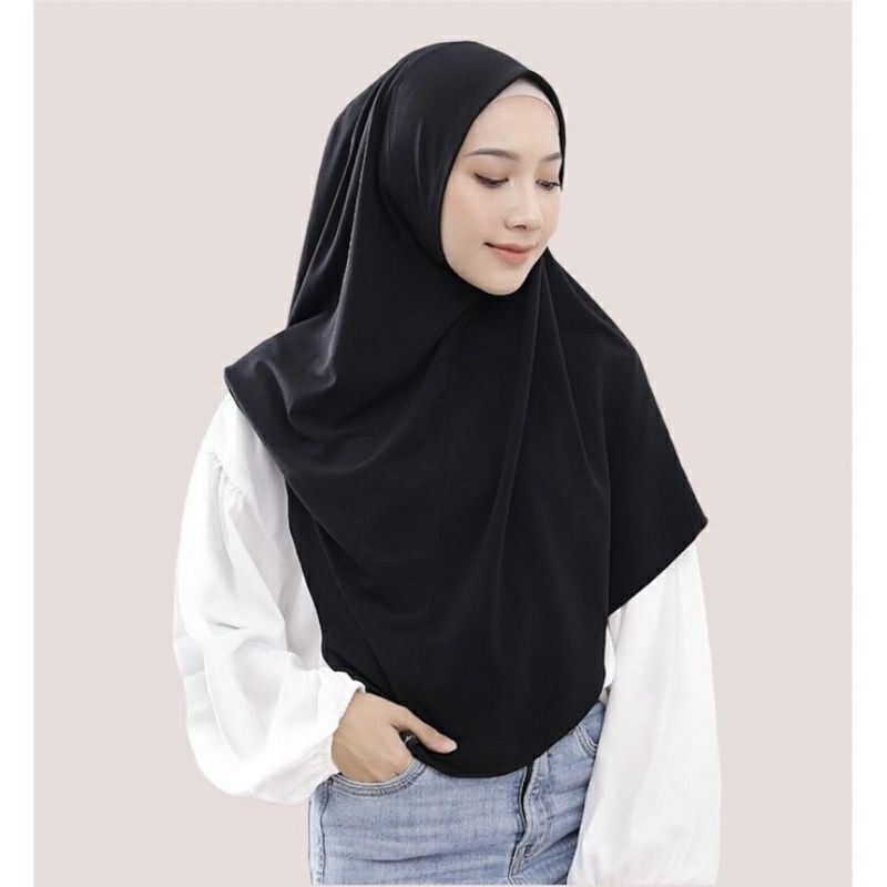 Jual JILBAB INSTAN NO PET JERSEY MALAY /BERGO HAMIDAH MALAY NO PET ( L) | Shopee Indonesia