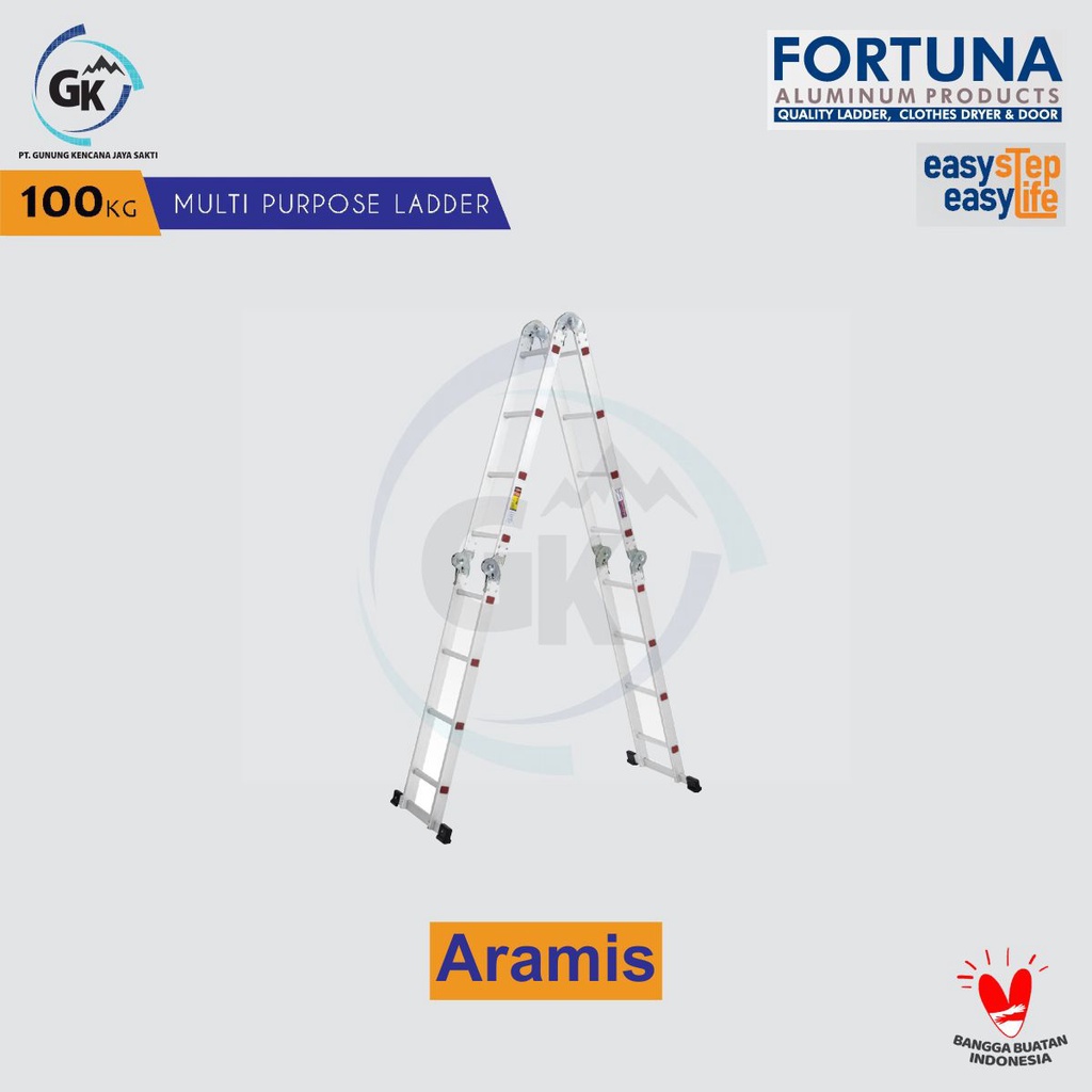 Jual Tangga Multifungsi 5 Meter/ Tangga Lipat MULTIPURPOSE Alumunium 5M ...