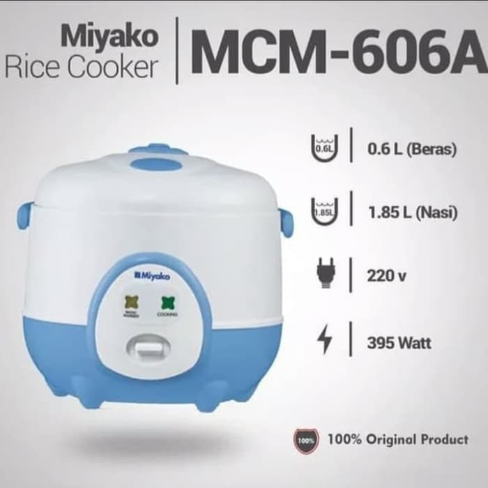 Jual Rice Cooker Anak Kost Mini MIYAKO 606A Magic Com 3 IN 1 | Penanak ...