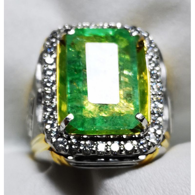 Jual NATURAL EMERALD BERYL ZAMBRUD COLOMBIA CLEAN OCTAGON + PERAK ...