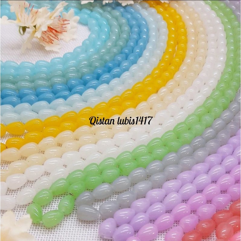 Jual Bead ice tetes|manik keramik|manik kaca 8x11 | Shopee Indonesia